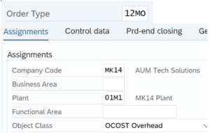 SAP Internal Order | AUMTECH Solutions-SAP Training